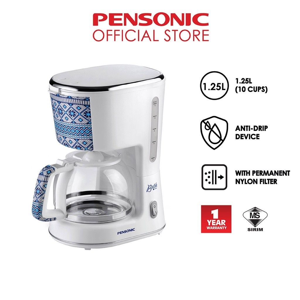 PENSONIC BATIK SERIES COFFEE MAKER PCM-1903, TV & Home Appliances ...