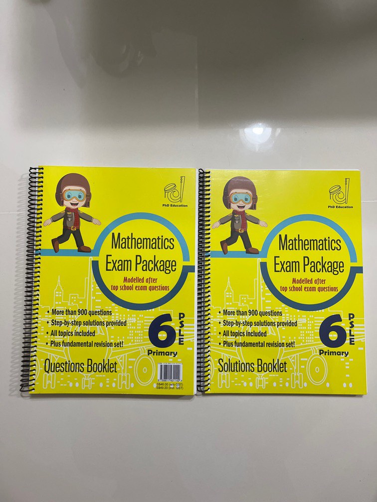 PhD Education Mathematics Exam Package PSLE Primary 6, Hobbies & Toys ...