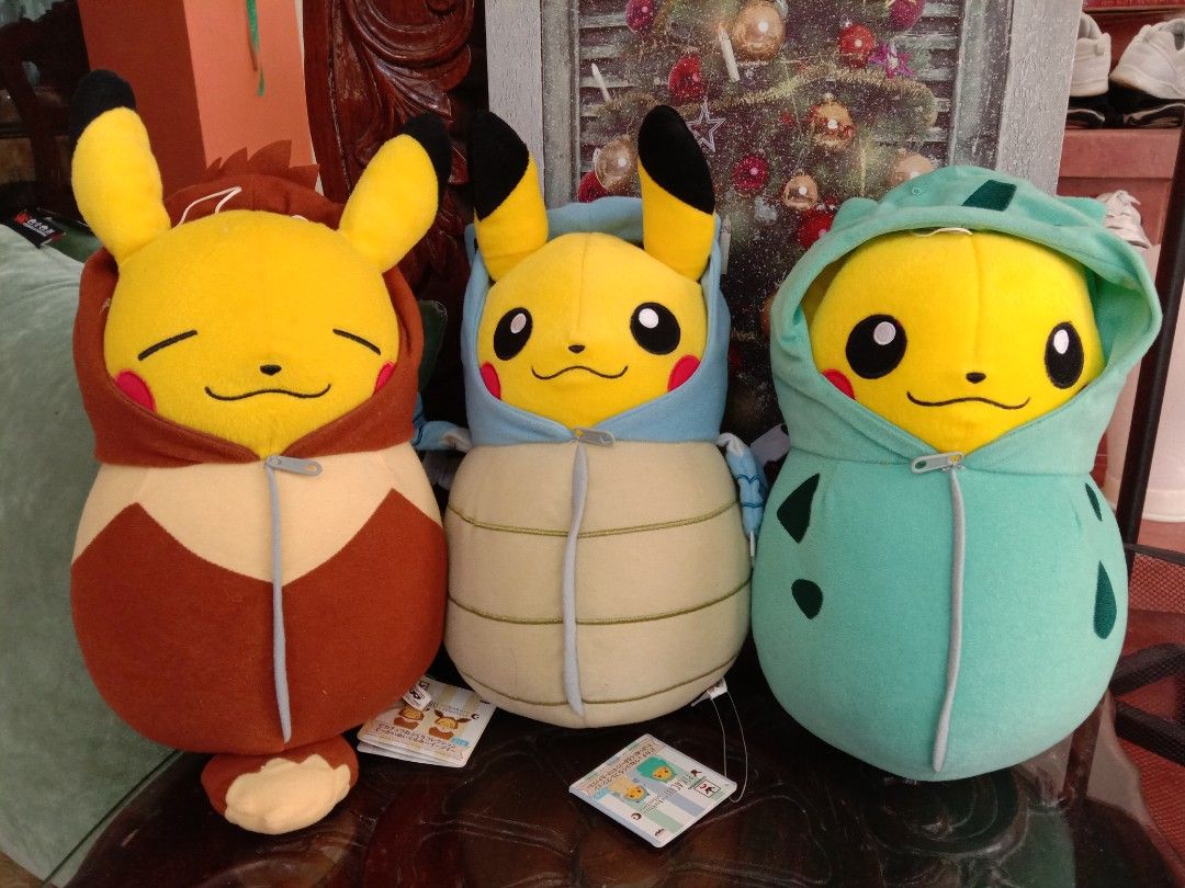 PIKACHU POKEMON PLUSHIES, NEBUKURO COLLECTIONS, SIZES: 12 INCHES ,( 2 ...