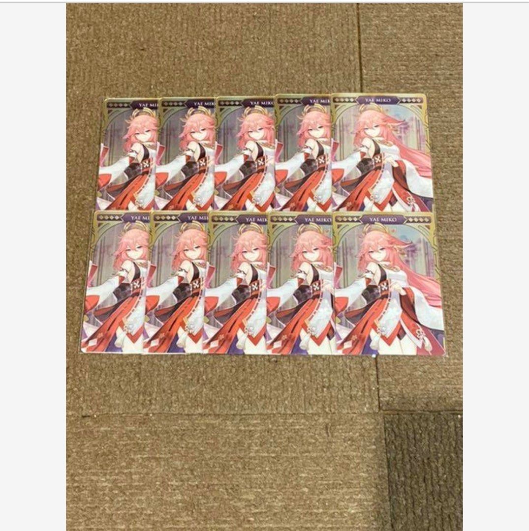 [PO split] genshin impact zhongli xiao visual yae miko metal cards vol2 ...