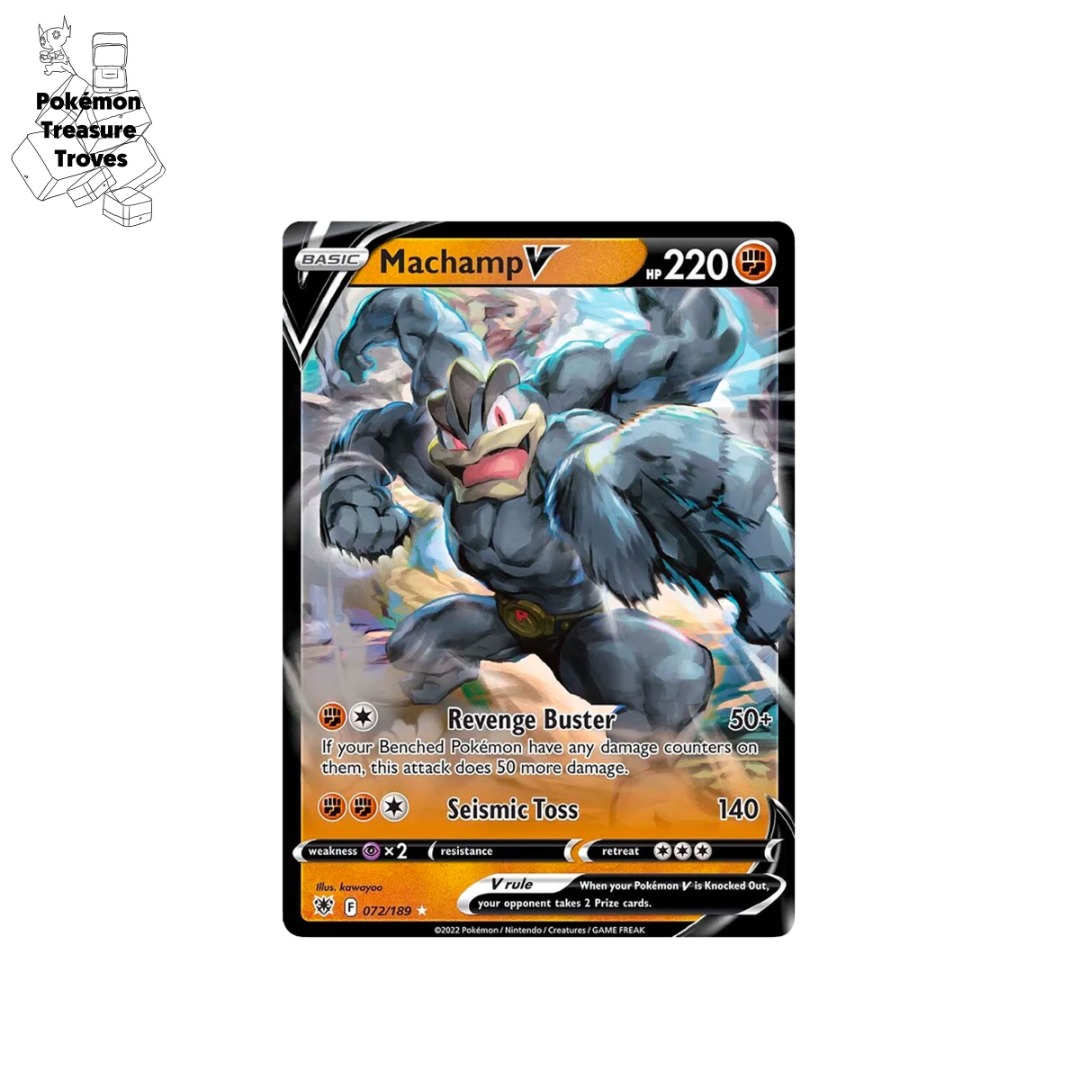 Pokemon Astral Radiance Machamp V Card, Hobbies & Toys, Toys & Games on ...
