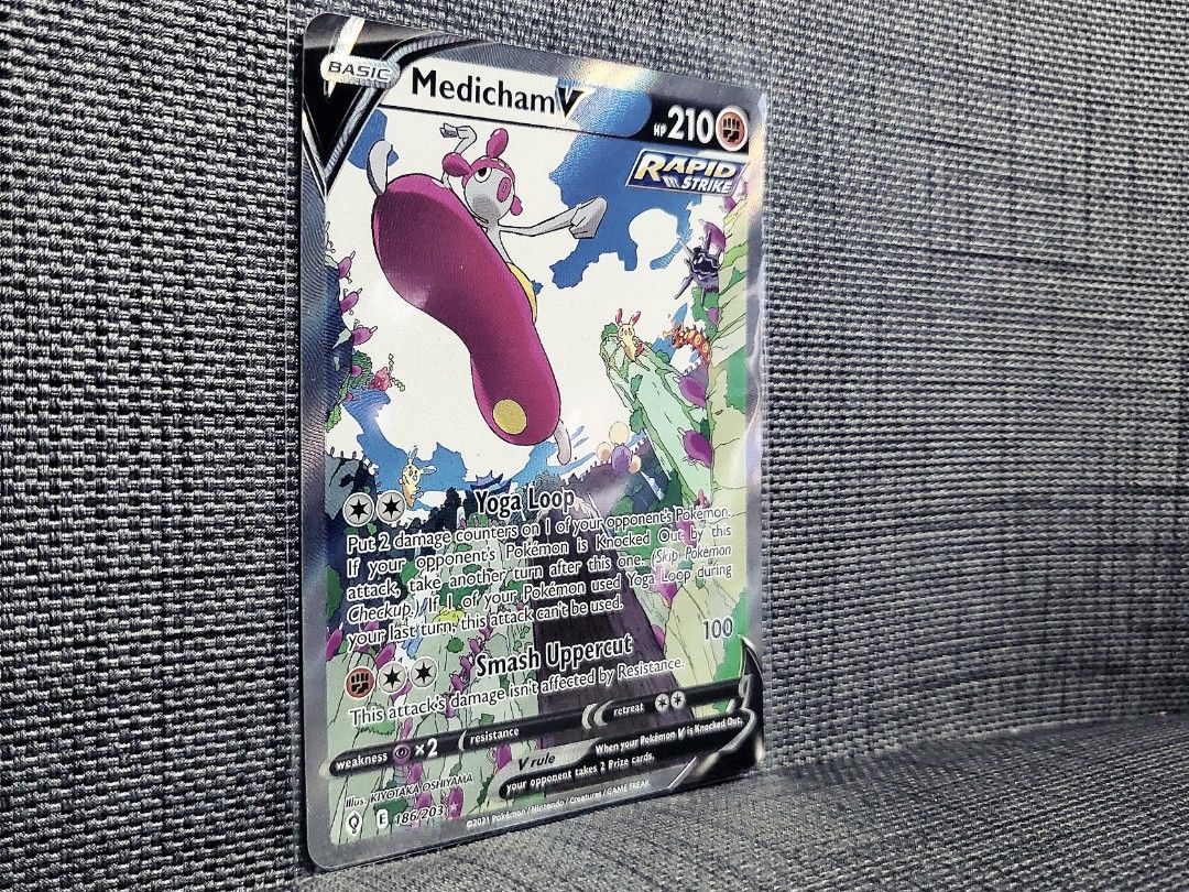 Pokemon Medicham V AA, Hobbies & Toys, Toys & Games on Carousell