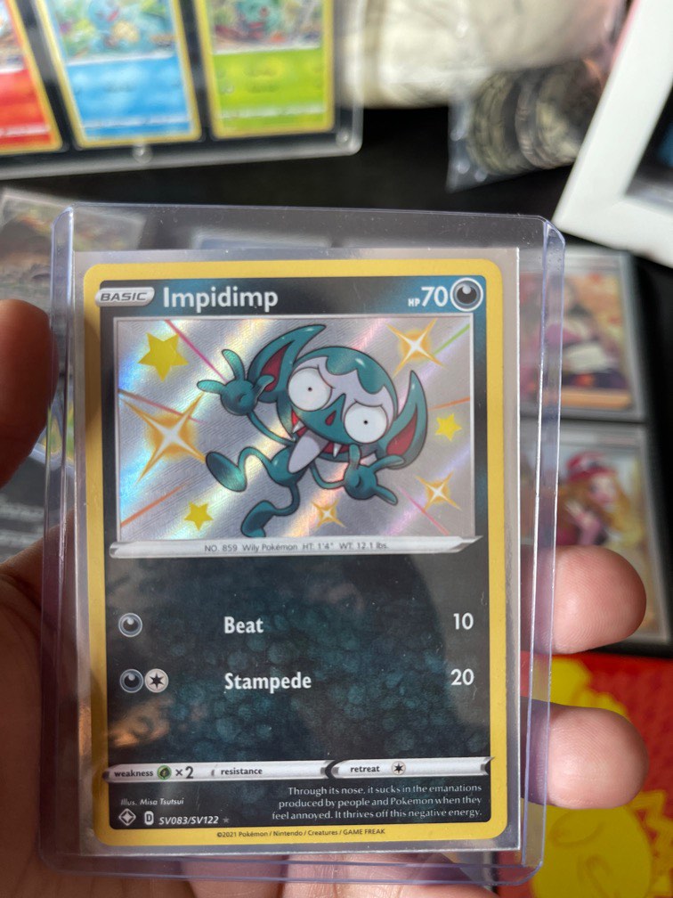 Pokemon Shining Fates Impidimp, Hobbies & Toys, Toys & Games on Carousell