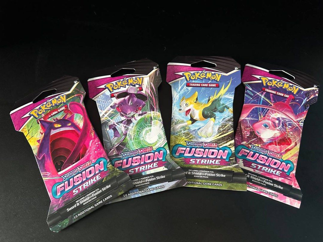 Pokemon TCG Fusion strike sleeved & booster packs | Gengar aa | Mew aa ...