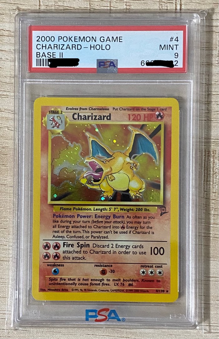 Pokémon Charizard Base Set 2 2000 PSA9, Hobbies & Toys, Toys & Games on ...