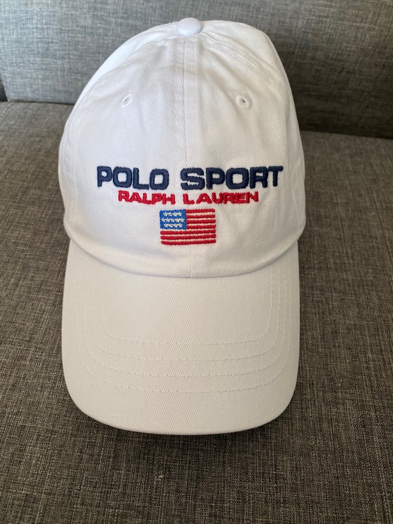 POLO SPORT WHITE RL, Men's Fashion, Watches & Accessories, Caps & Hats ...
