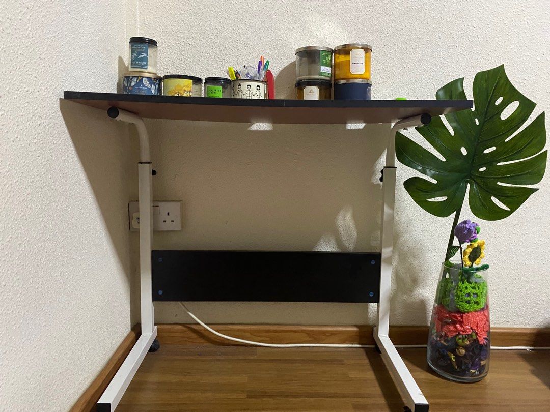 Portable bedside table or Cardiac Table with wheels, Furniture & Home ...