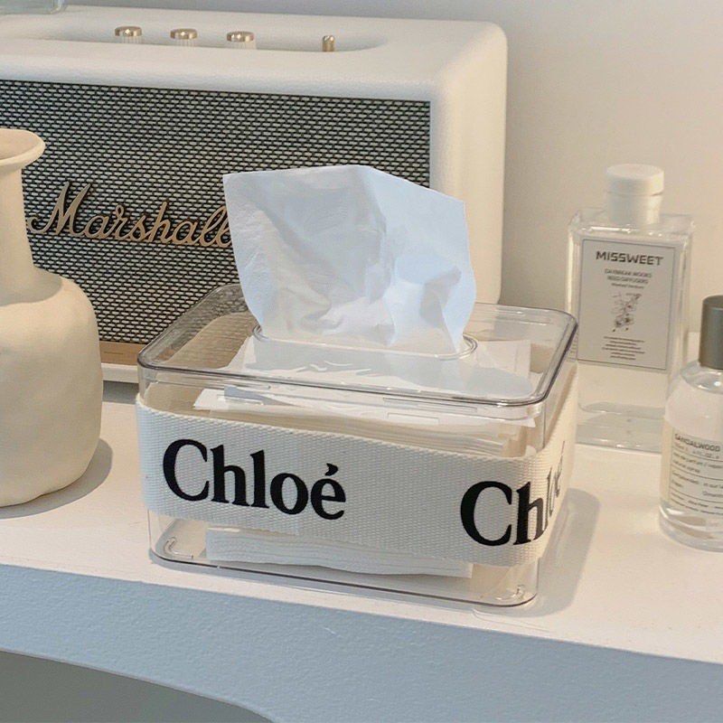 Pre order: Chloe Napkin DIY muji style Tissue Paper Towel Storage Towel Box Decoration Storage ...