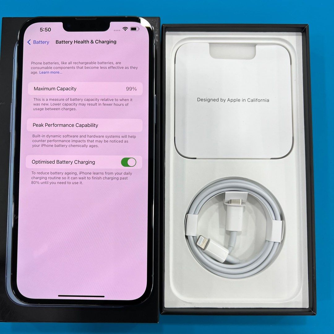 [Preowned] Apple iPhone 13 Pro Max 128GB Blue (04-121), Mobile Phones ...