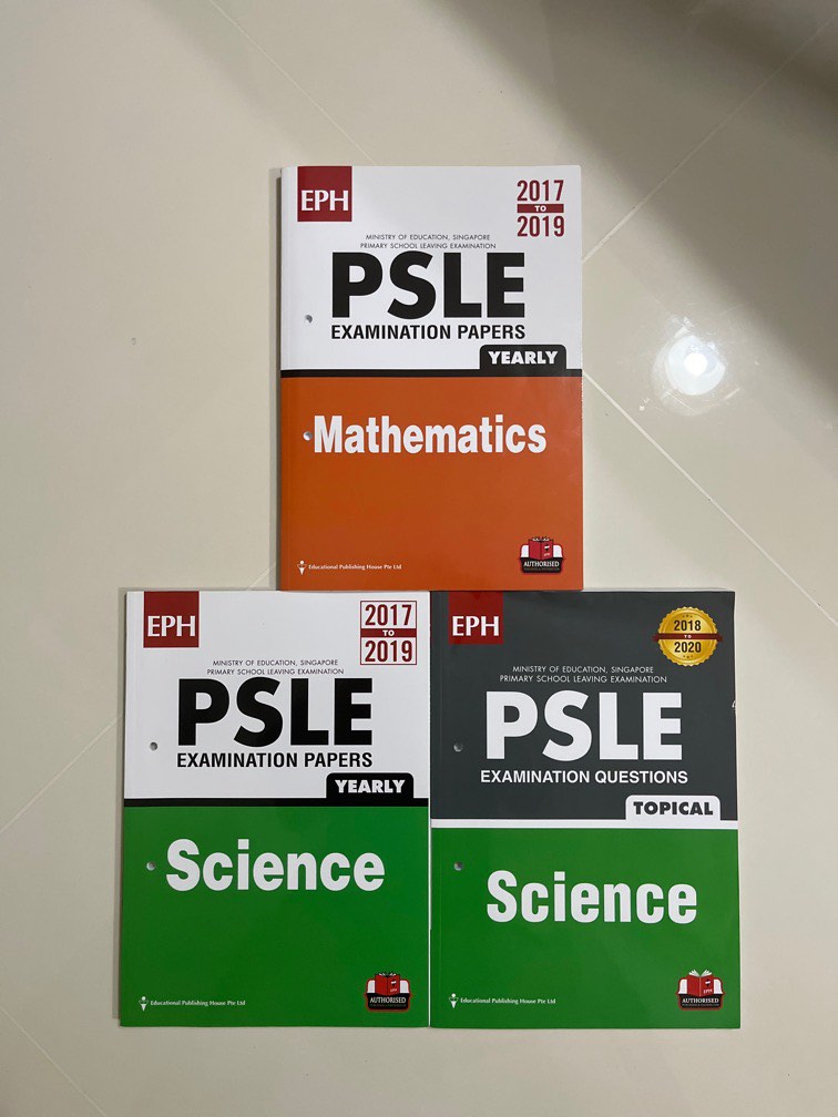 PSLE SCIENCE & MATH EXAMINATION YEARLY & TOPICAL EPH, Hobbies & Toys ...
