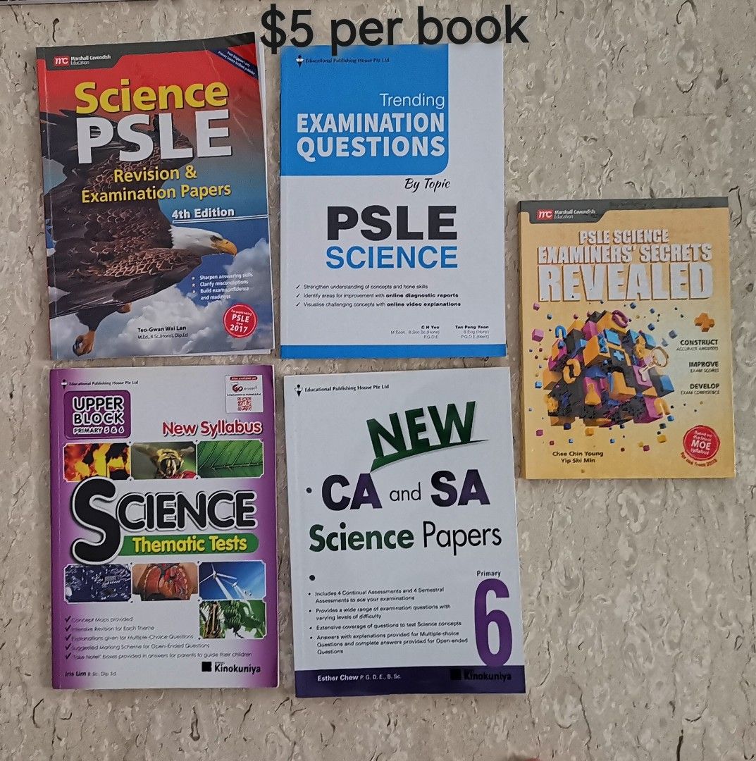 PSLE Science books, Hobbies & Toys, Books & Magazines, Assessment Books ...