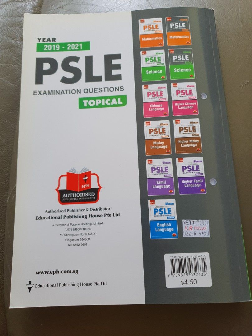 PSLE Science Topical Exam papers 2019-2021, Hobbies & Toys, Books ...
