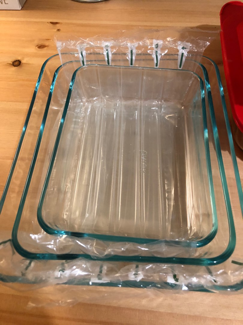 Pyrex 3-Piece Baking Dish/Bowl, Furniture & Home Living, Kitchenware ...