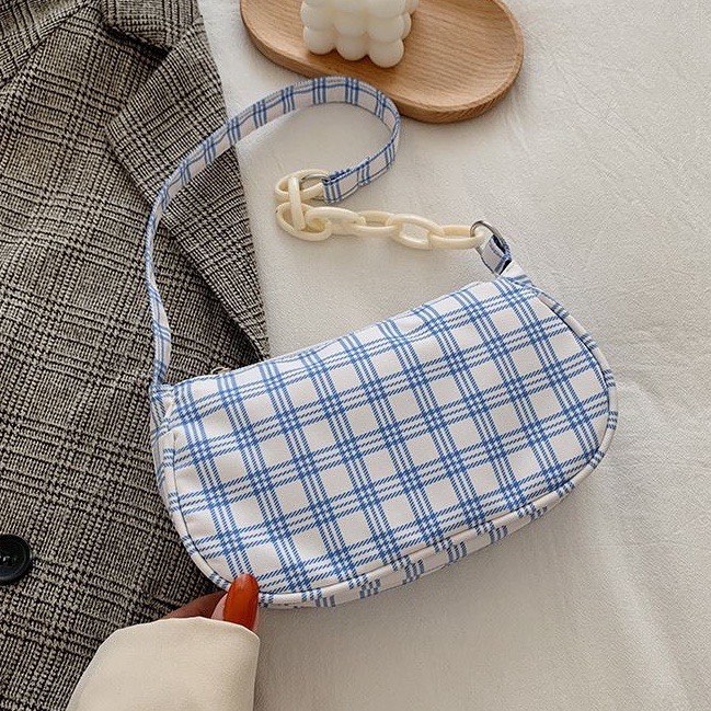 Ready Stock CHECKER BAG retro PLAID UNDERARM HANDBAG women terkini ...