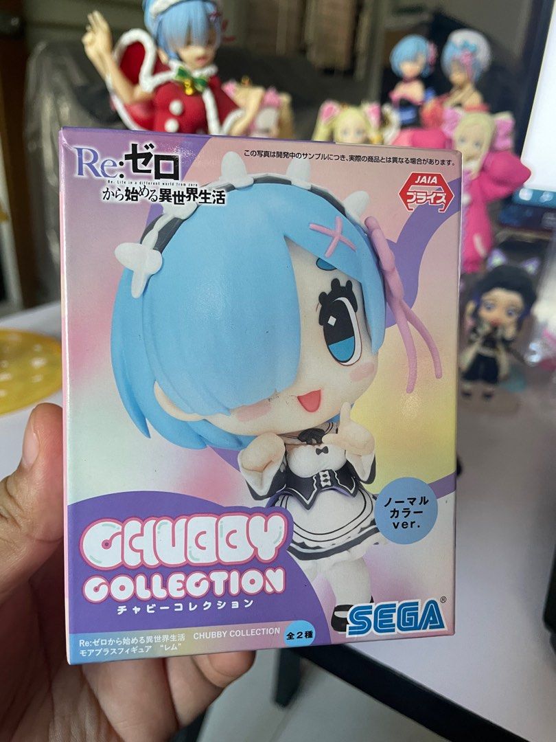 Rem chubby chibi re zero anime, Hobbies & Toys, Toys & Games on Carousell