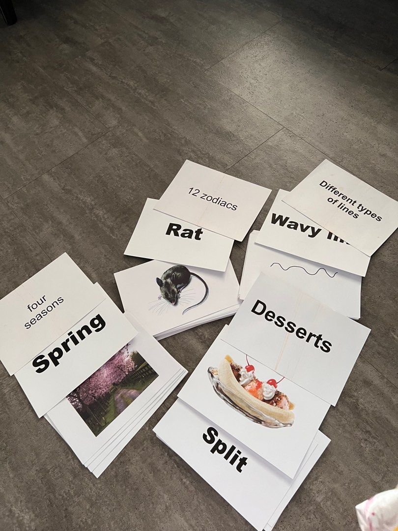 Right brain Flashcard, Hobbies & Toys, Books & Magazines, Children's ...