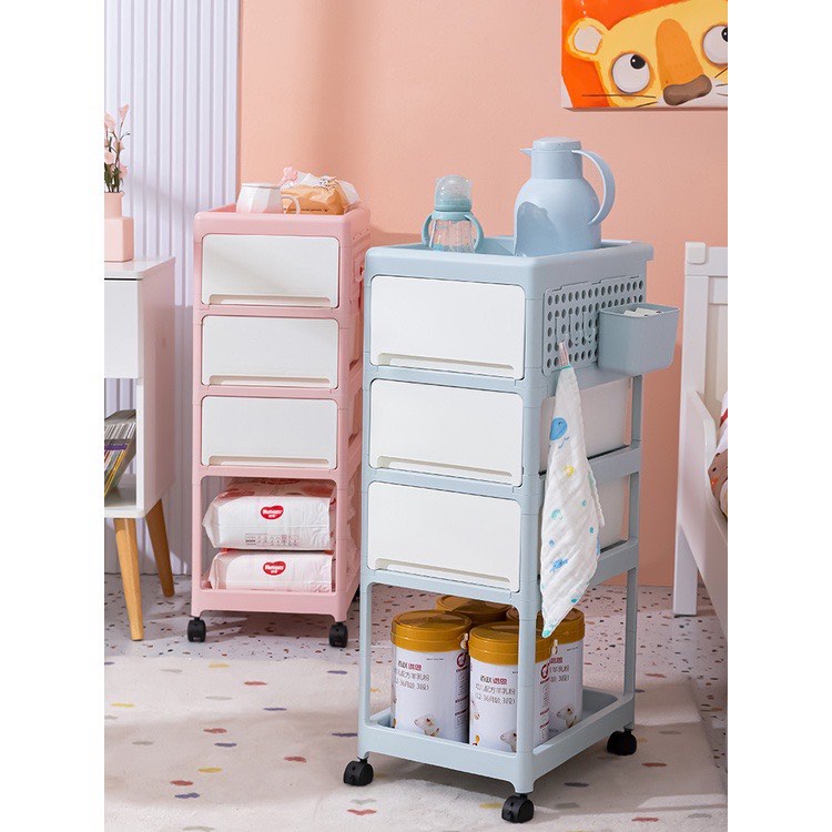ROAM 3/4 Layers Multipurpose Storage Rack Baby Storage Trolley With ...