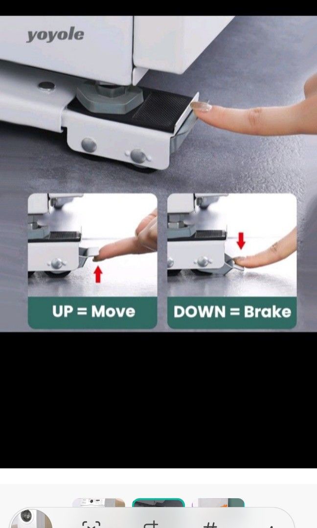 Roller base for washing machine n dryers., TV & Home Appliances ...