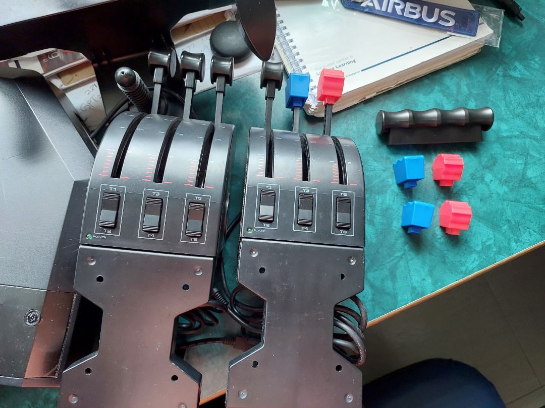 Saitek Logitech Pro Flight Yoke System Flight Controller + 2x Throttle ...