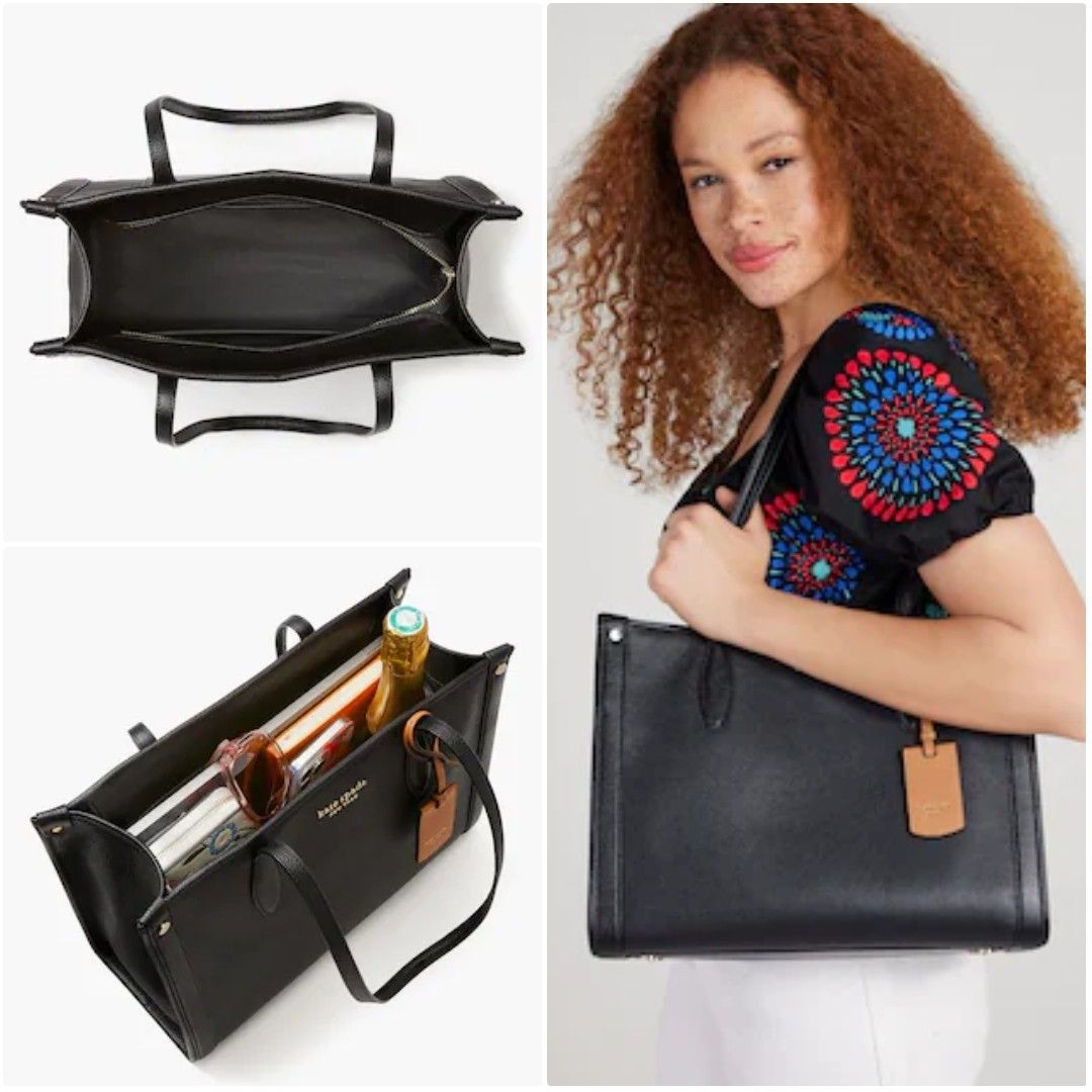 SALES (Ends 7 Dec Noon) Kate Spade Market Pebbled Medium Tote Bungalow/ French Rose/ Parchment ...