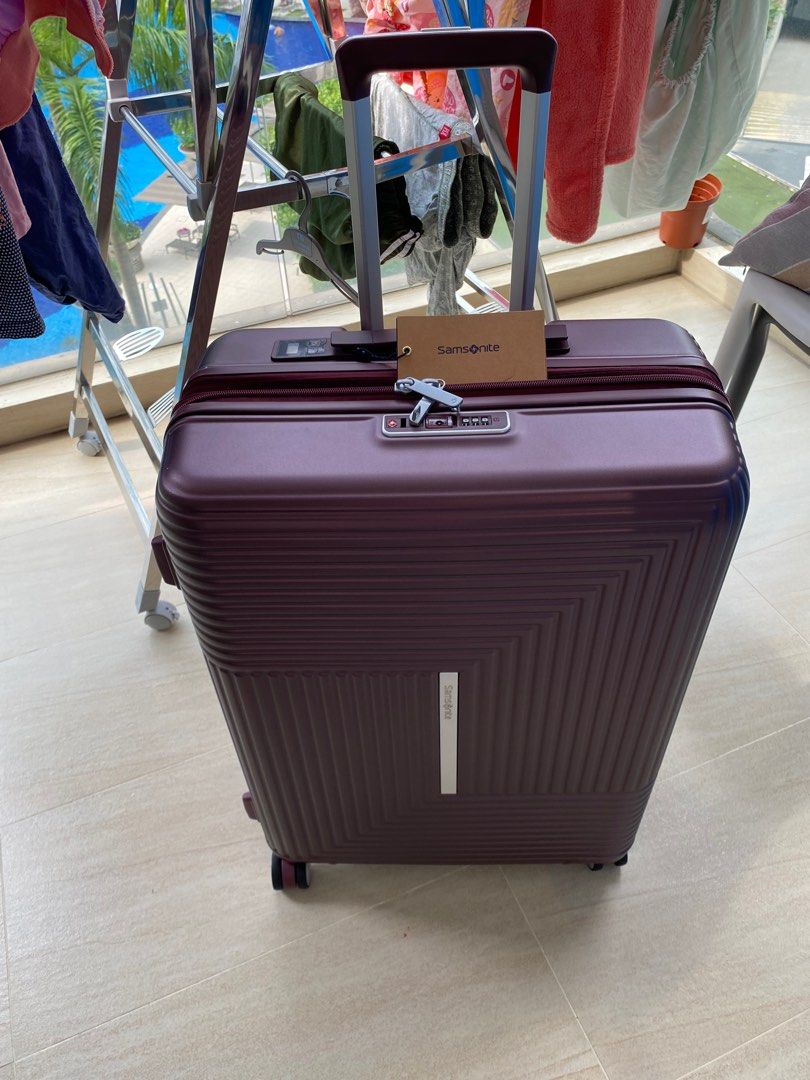 Samsonite Prestige 69/25 cm Spinner Matte Latte with built-in scale ...