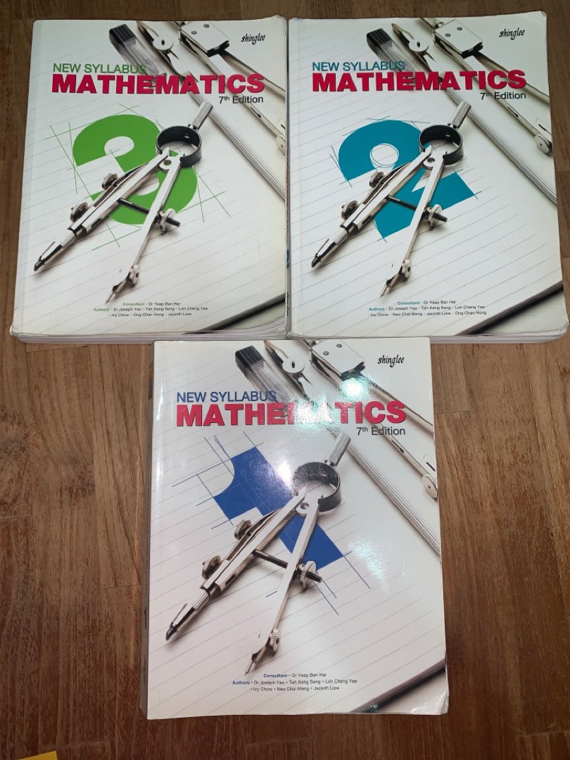 Sec 1, 2 and 3 Shinglee New Syllabus Mathematics 7th Edition, Hobbies ...