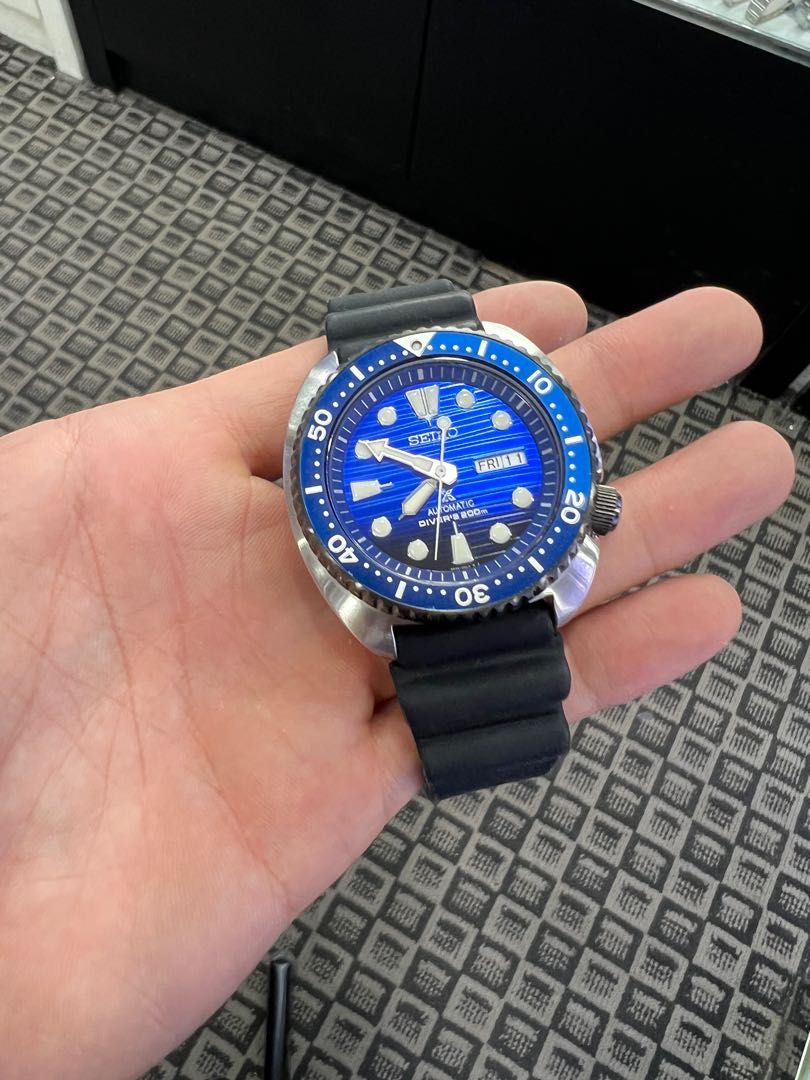 SEIKO PROSPEX TURTLE SAVE THE OCEAN SPECIAL EDITION DIVERS 200M AUTOMATIC SRPC91K1, Men's ...
