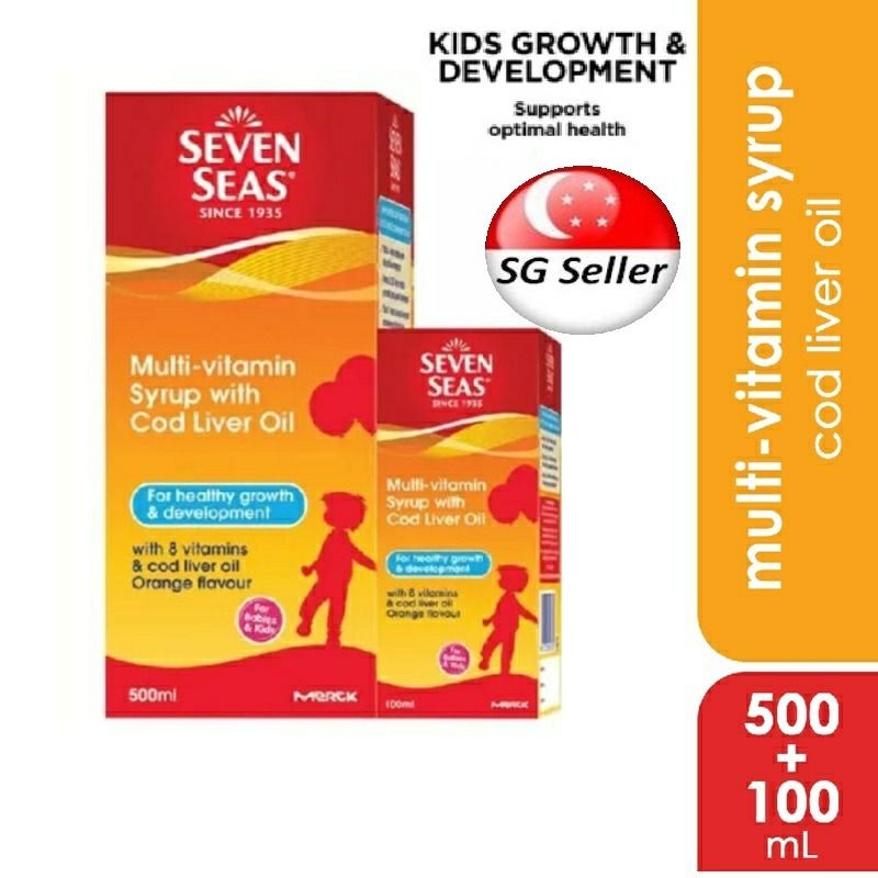 SEVEN SEAS MULTI-VITAMIN SYRUP WITH COD LIVER OIL, Health & Nutrition ...
