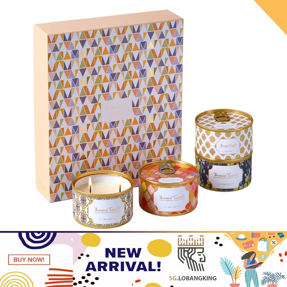 [sg stock] Double Wick Scented Soy Candles in Ring Pull Tin Can Gift ...