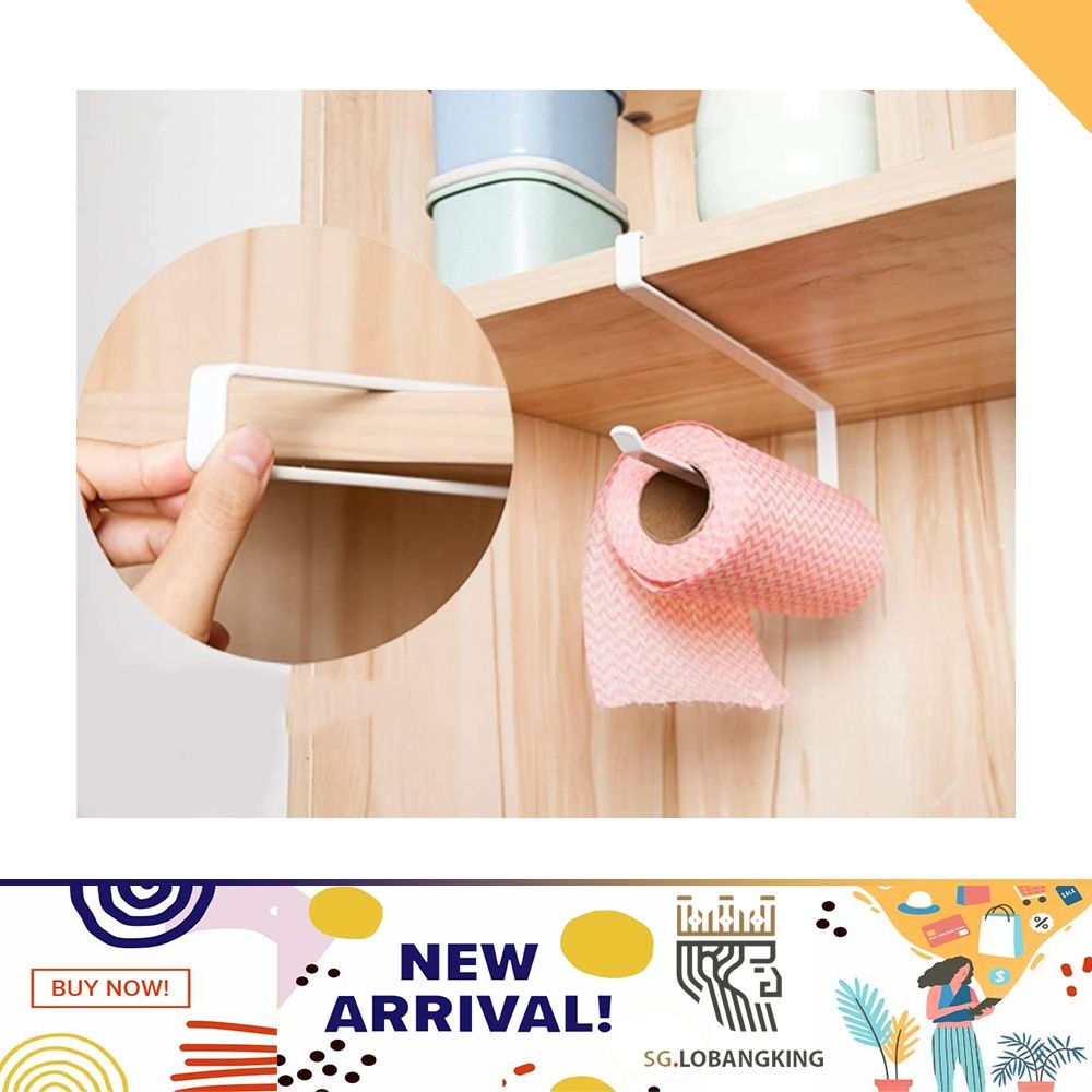 [sg stock] Kitchen Cabinet Cupboard Under Shelf Storage Paper Towel ...