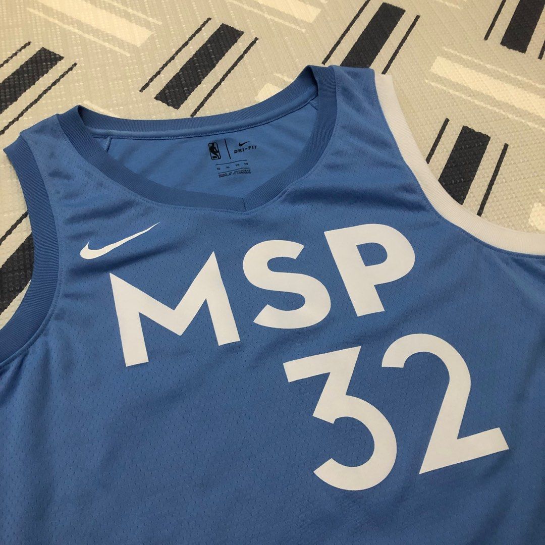 NBA Minnesota Timberwolves MSP #32 Karl Anthony Towns 19-20 city ...
