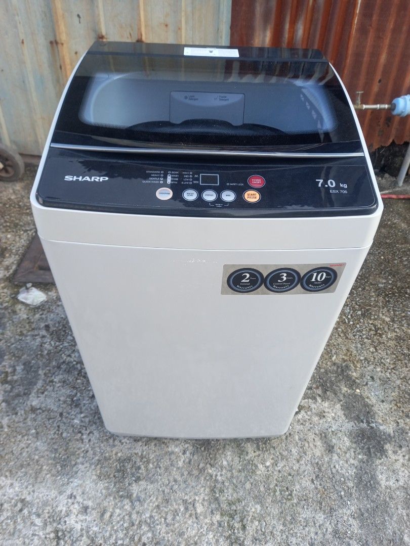Sharp washing machine 7 kg for sale, TV & Home Appliances, Washing ...