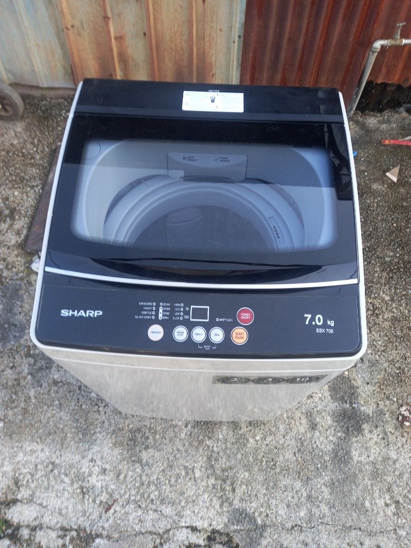 Sharp washing machine 7 kg for sale, TV & Home Appliances, Washing ...