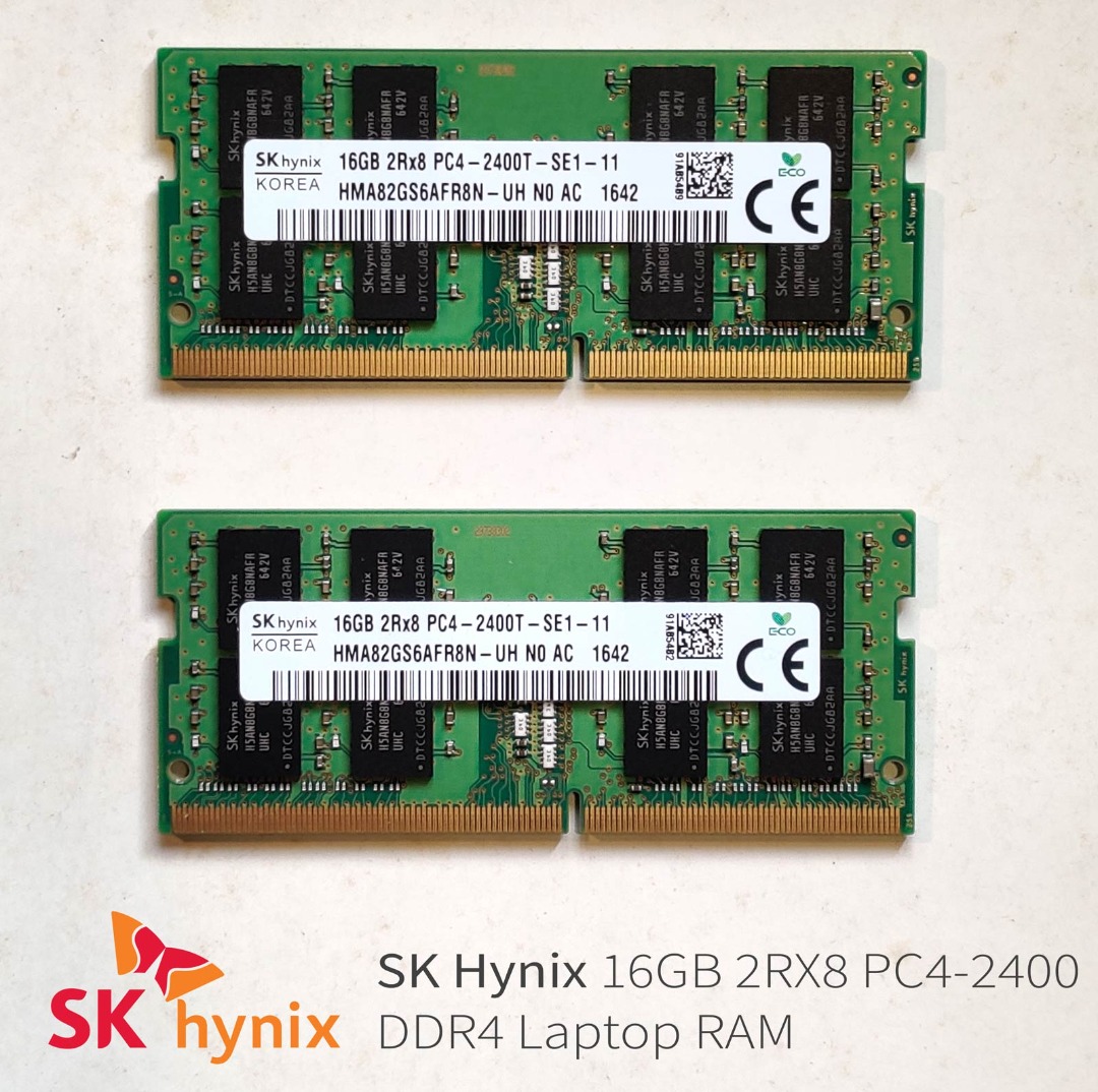 SK Hynix 16GB DDR4-2133 Laptop Memory RAM (2 pieces x 16GB = 32GB ...