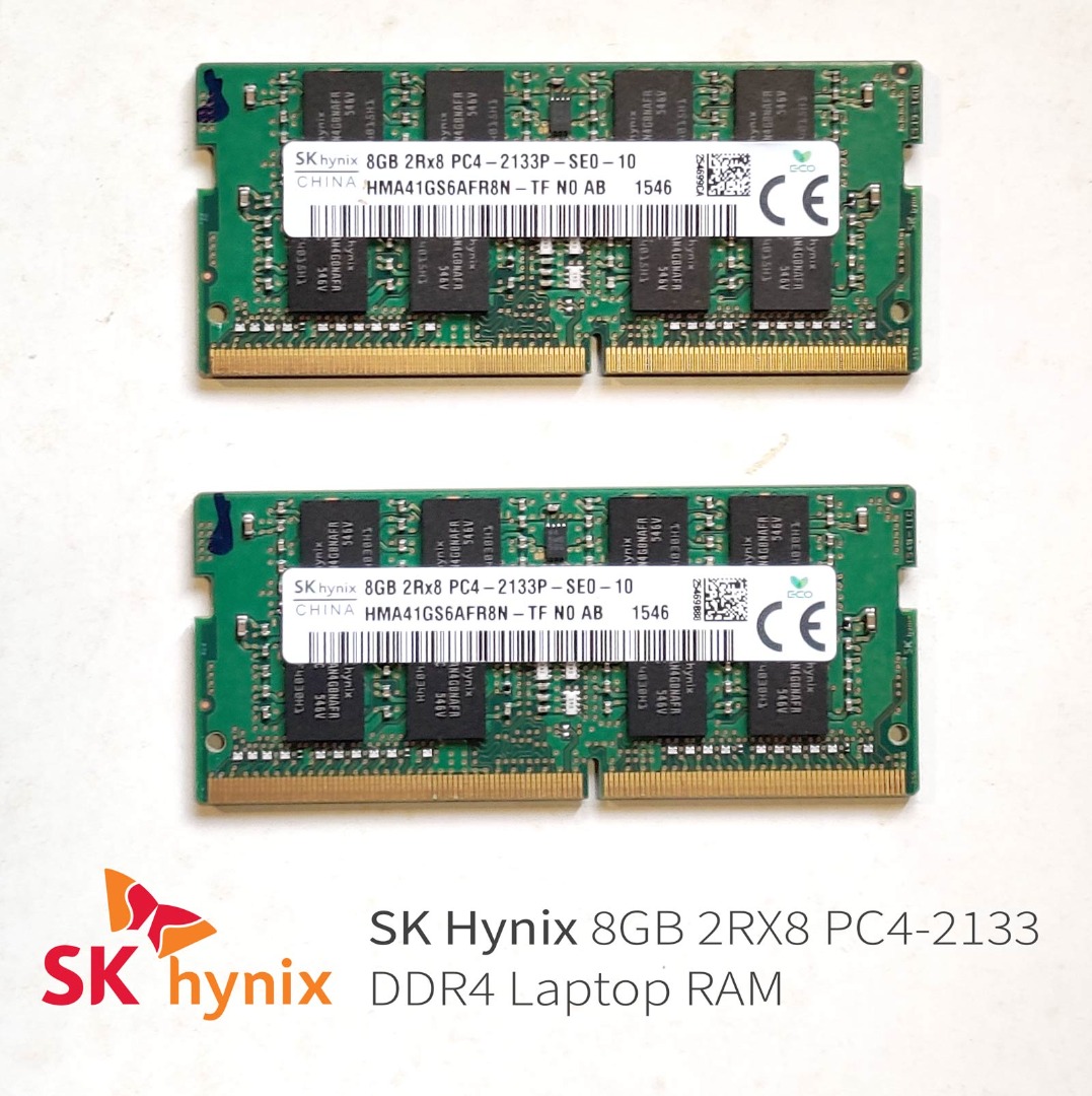 SK Hynix 8GB DDR4-2133 Laptop Memory RAM (2 pieces x 8GB = 16GB ...