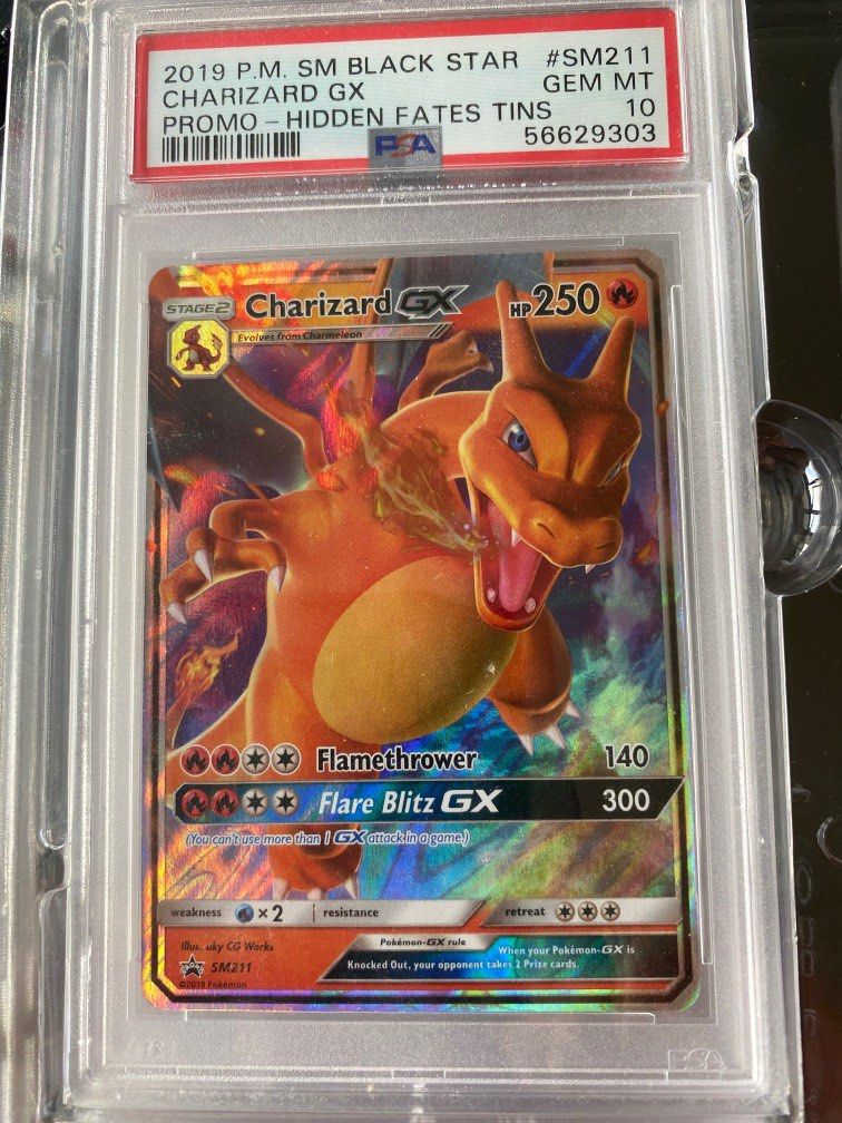 [SLAB] PSA 10 charizard GX SM211, Hobbies & Toys, Toys & Games on Carousell