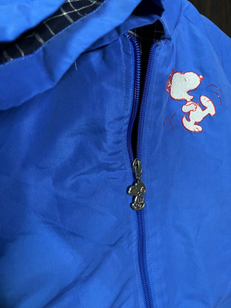 Snoopy Blue Jacket, Babies & Kids, Babies & Kids Fashion on Carousell