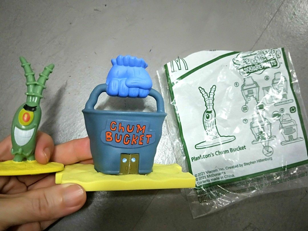 Spongebob Squarepants Planktons Chum Bucket, Hobbies & Toys, Toys ...