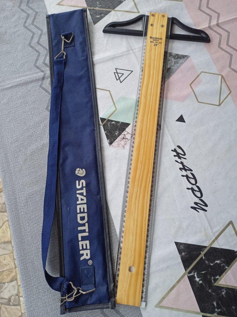 STAEDTLER T-SQUARE (24 inches) w/ freebies, Hobbies & Toys, Stationary ...