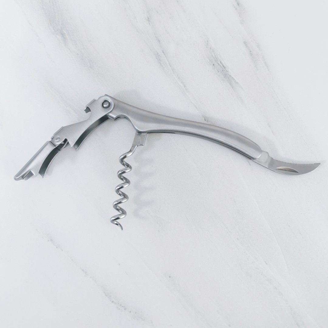 Stainless Steel Professional Wine Opener Sommelier Corkscrew Key Spiral ...
