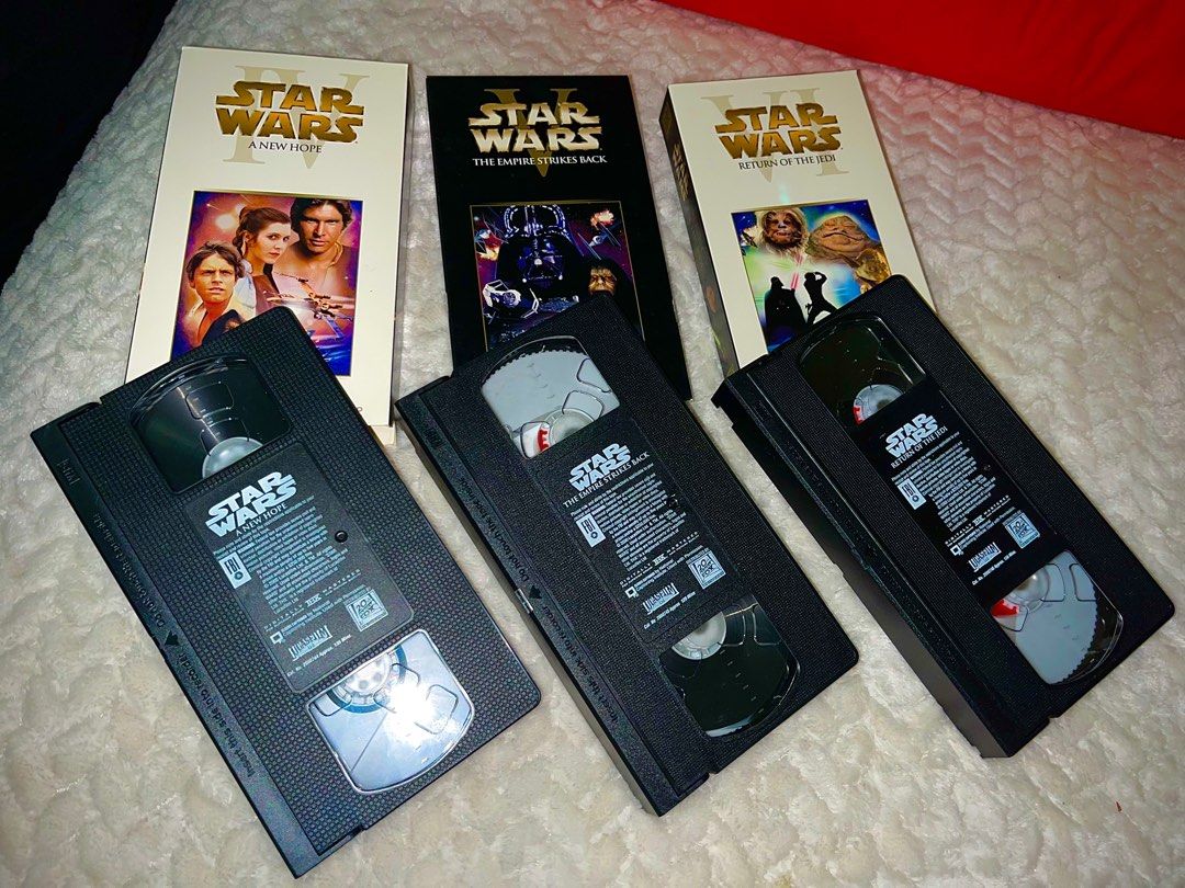 Star Wars Original Trilogy (VHS Tapes Box Set), Hobbies & Toys, Music ...