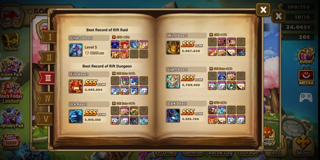 Summoners war Asia 2 x lnd, Video Gaming, Video Games, Others on Carousell