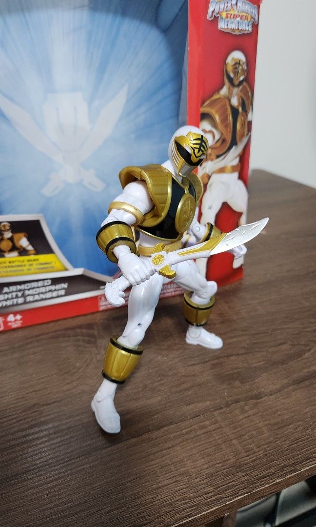 Super Rare 2004 Bandai Power Rangers Armored White Ranger, Hobbies ...