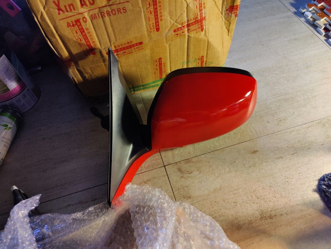 Suzuki Swift red side mirrors, Car Accessories, Accessories on Carousell