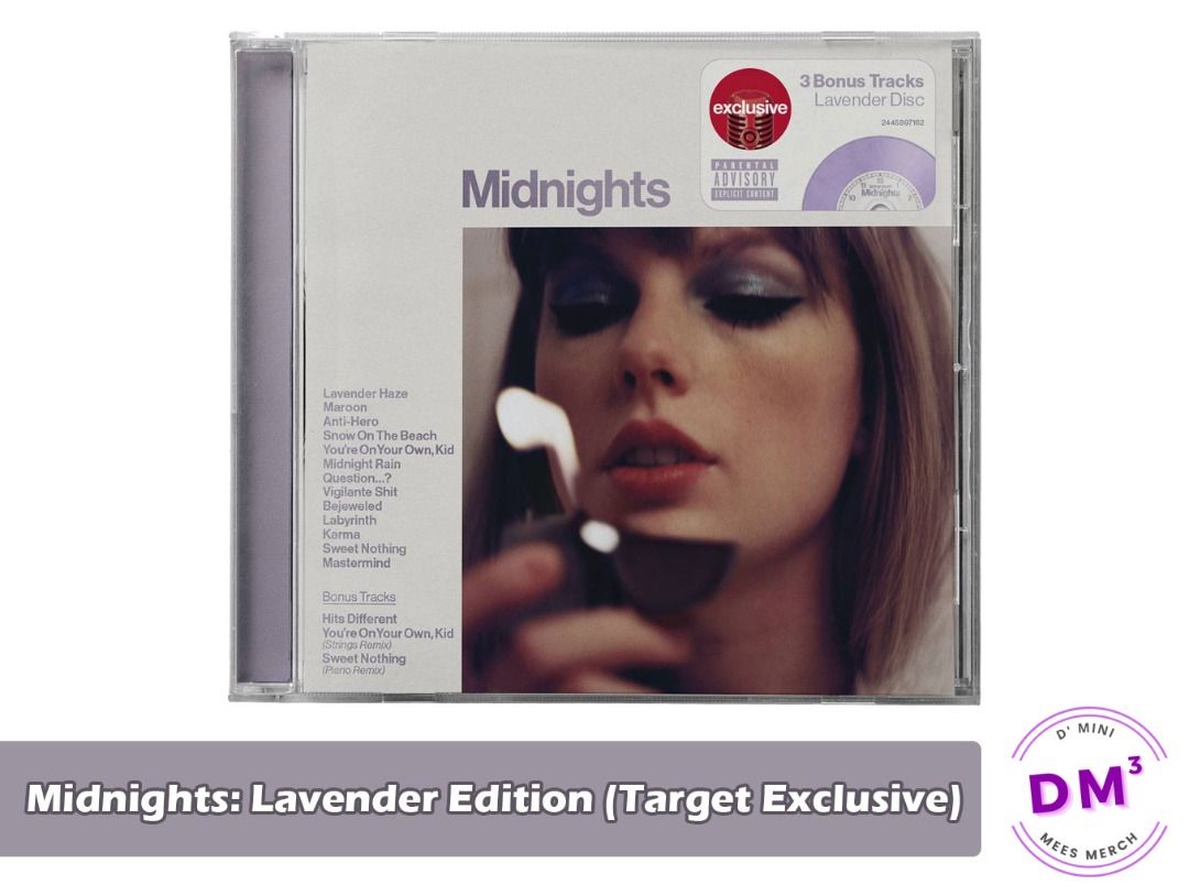 Taylor Swift - Midnights (Target Edition), Hobbies & Toys, Music ...