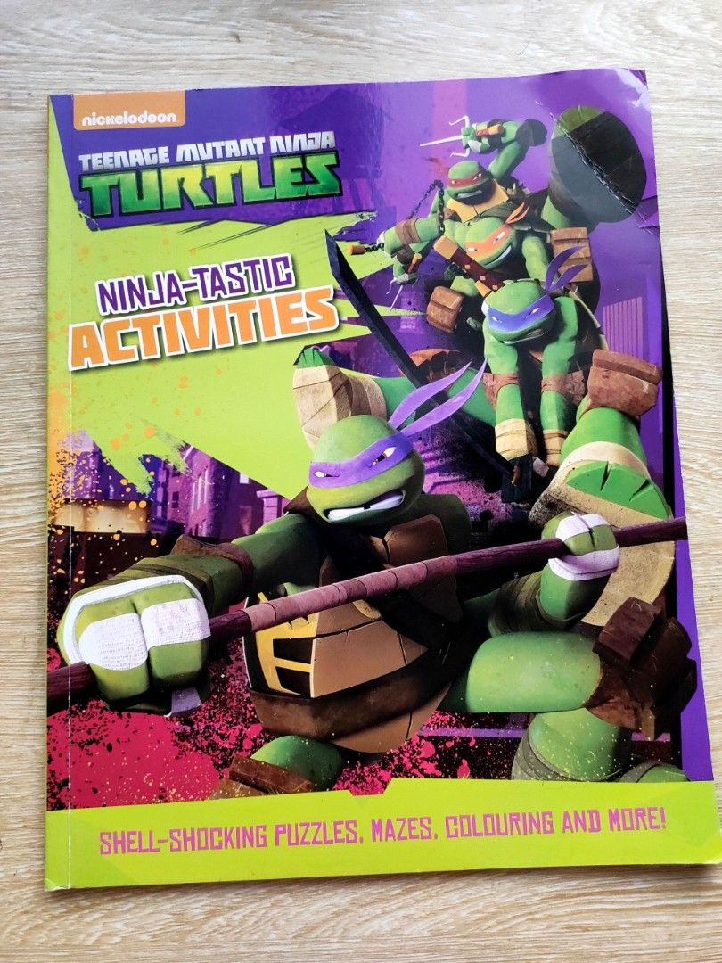Teenage mutant ninja turtles activity book, Hobbies & Toys, Books ...