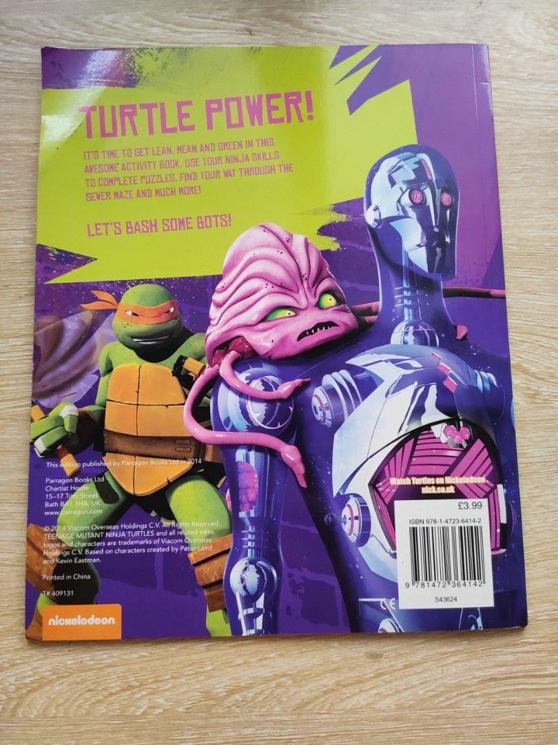 Teenage mutant ninja turtles activity book, Hobbies & Toys, Books ...
