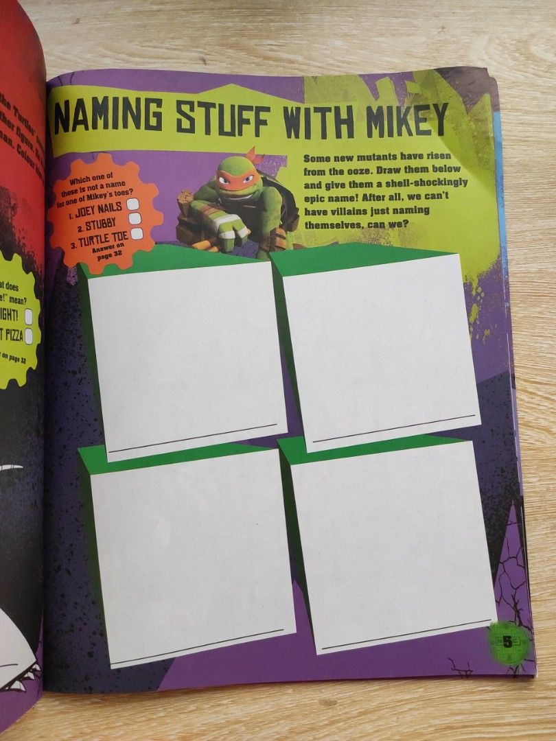 Teenage mutant ninja turtles activity book, Hobbies & Toys, Books ...