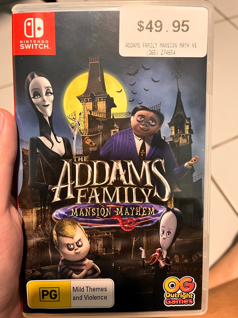 Tha Addams Family: Mansion Mayhem, Video Gaming, Video Games, Nintendo ...