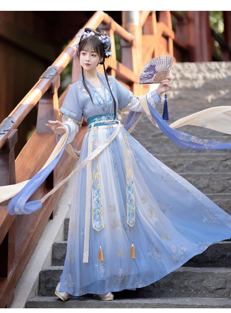 Traditional Han Fu Full Set, Women's Fashion, Dresses & Sets ...